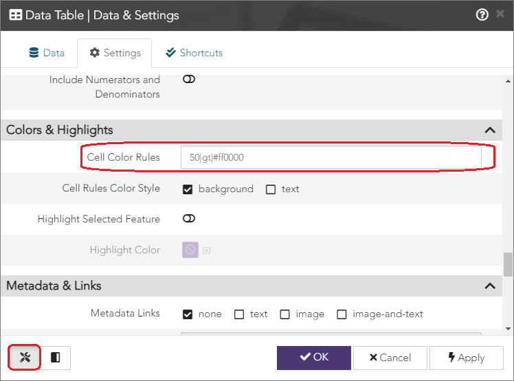 Table Cell Colour Rules (prior to Report Builder 2.5.0) – Help | Report ...