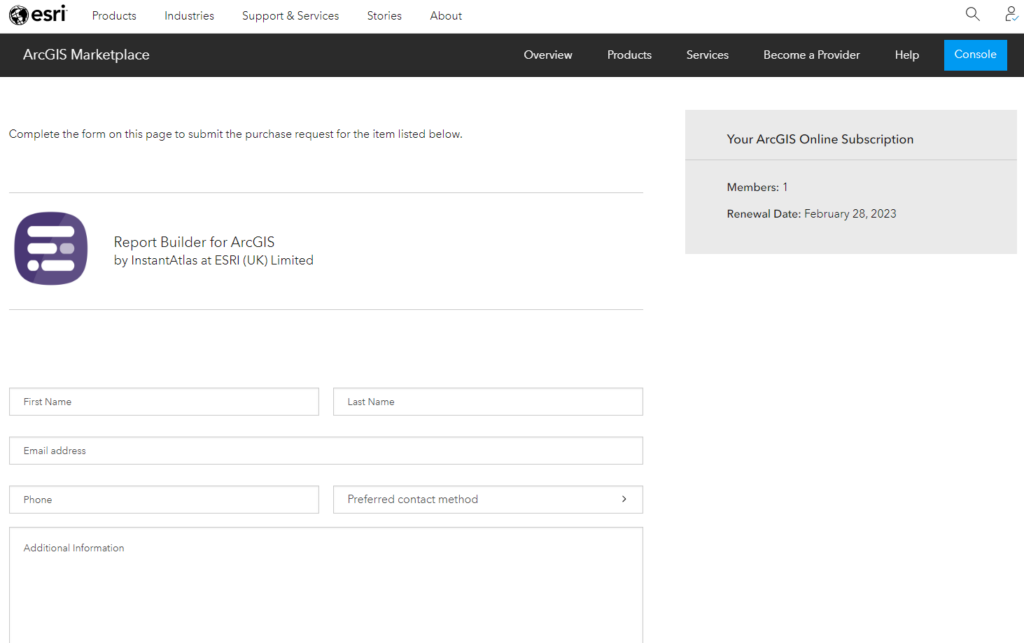 Provisioning Report Builder for ArcGIS – Help | Report Builder for ArcGIS